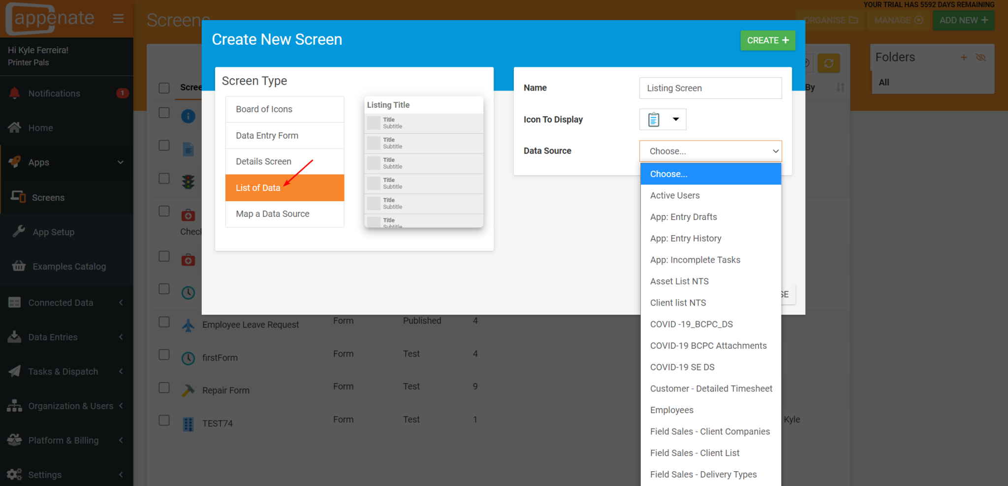 Feature Showcase: Listing Screen - Appenate