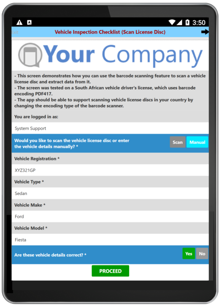Checklist De Inspección Vehicular - Appenate