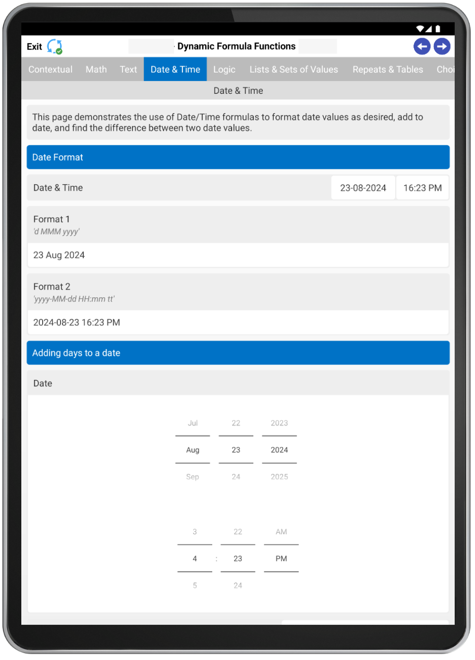 Dynamic Functions App