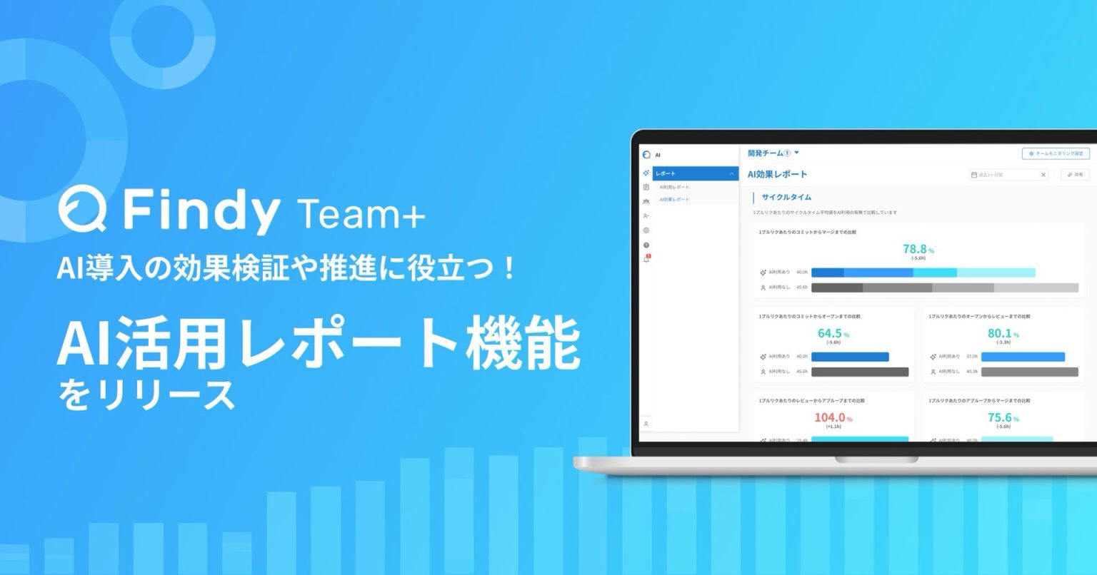 AI戦略支援SaaS「Findy Team+」、AI投資の「見える化」を実現する新機能を一挙リリース！ | ニュース | ファインディ株式会社(Findy Inc)