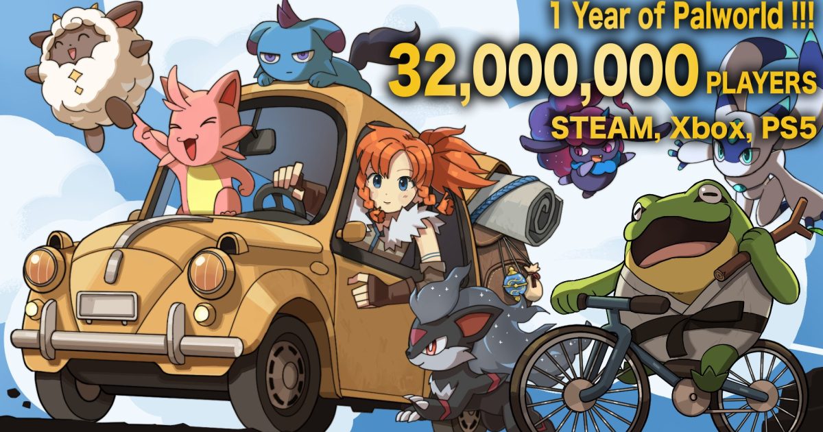 Palworld Blasts Past 32 Million Players | News | Pocketpair Inc.