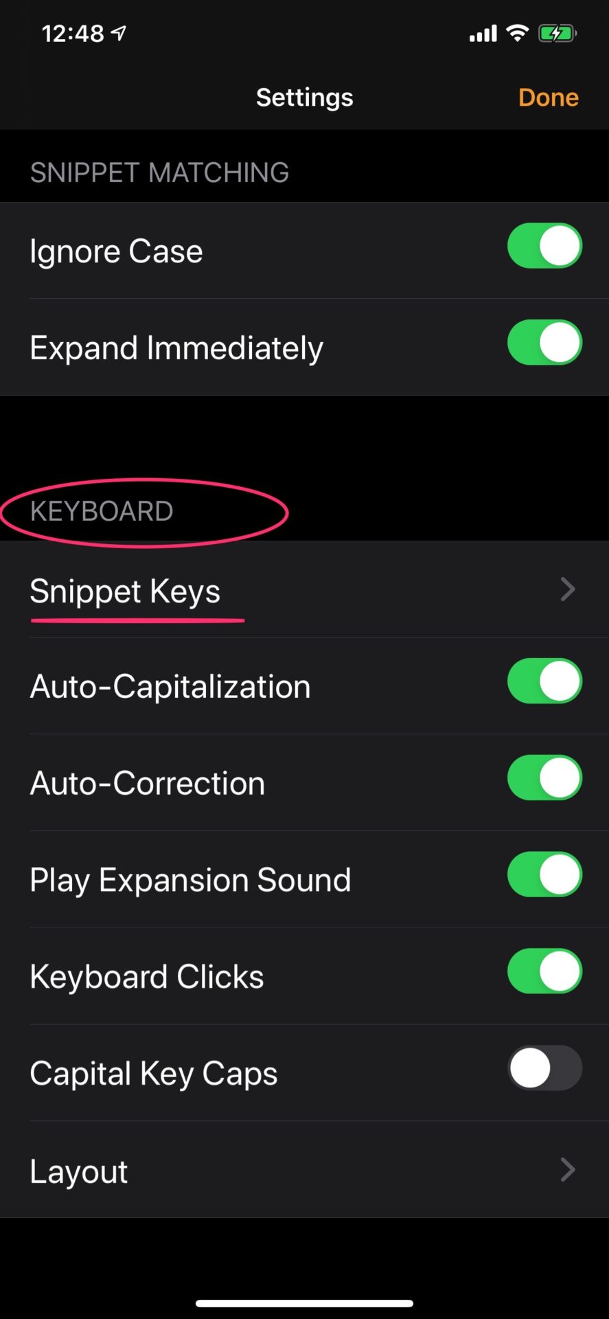 Textexpander テキストエクスパンダー iOS キーボードにスニペットを出す方法 – ムクノート