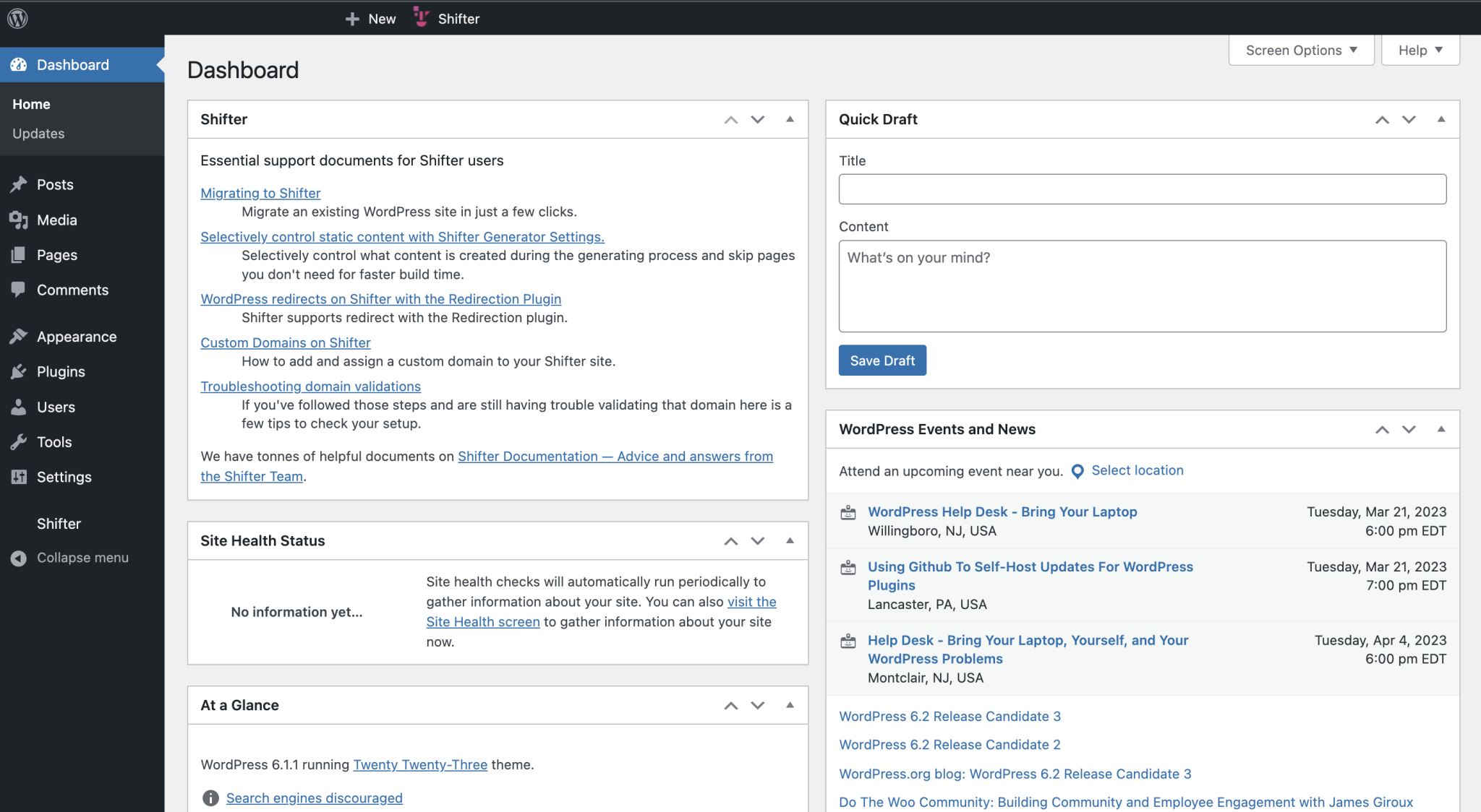 How to make a Shifter website - Shifter