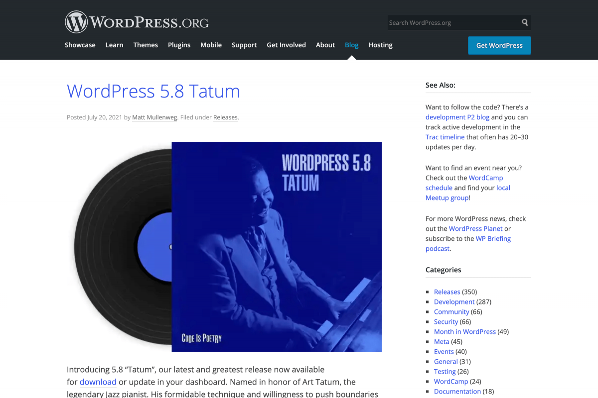 Introducing WordPress 5.8 - Shifter