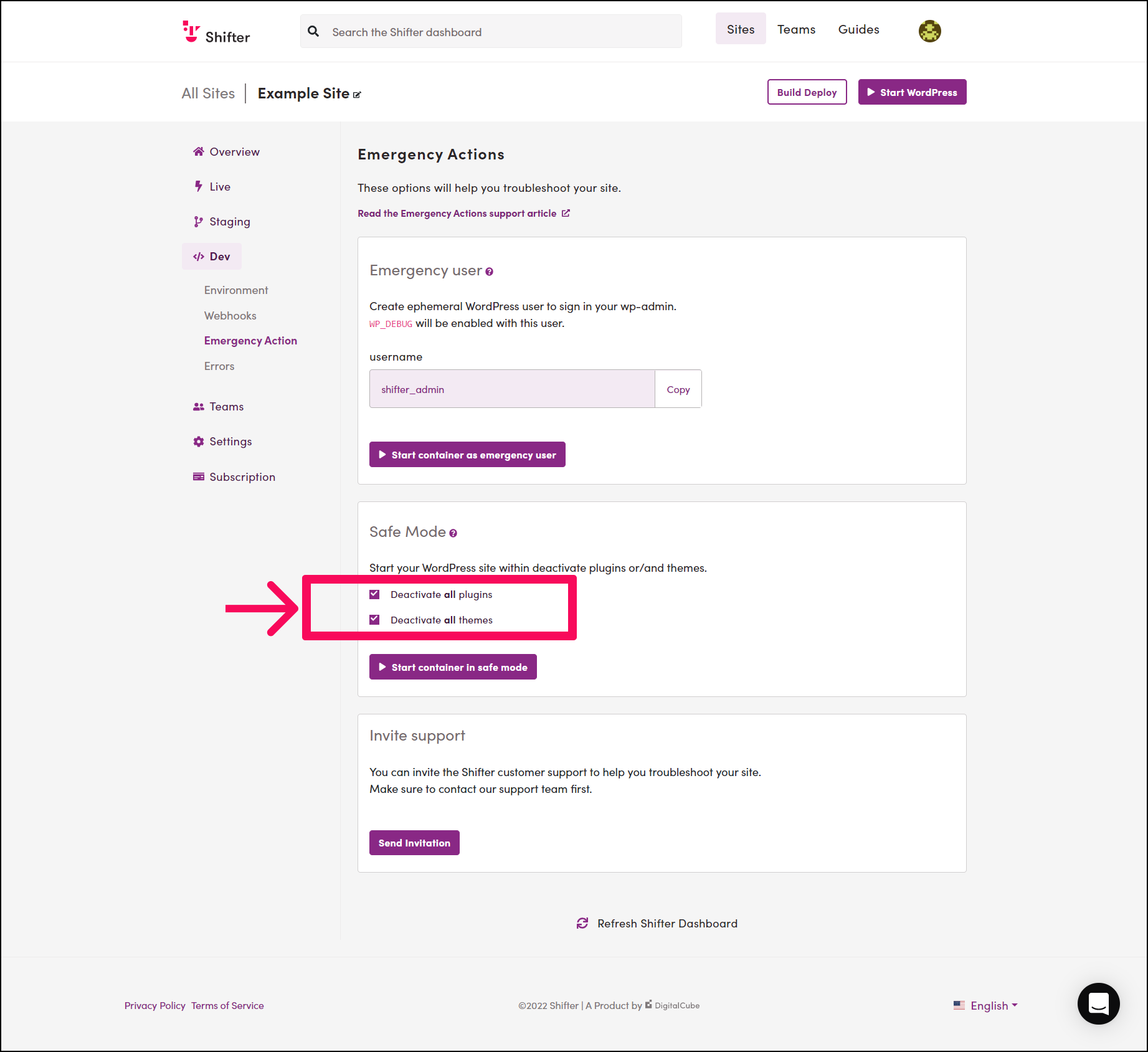Shifter Safe Mode: A Powerful WordPress Recovery Option to Get Your Site Back Online Fast - Shifter