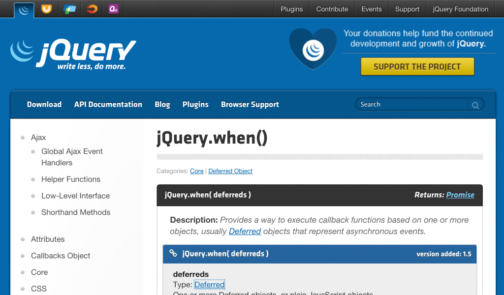 jQueryの$.when - 自然体